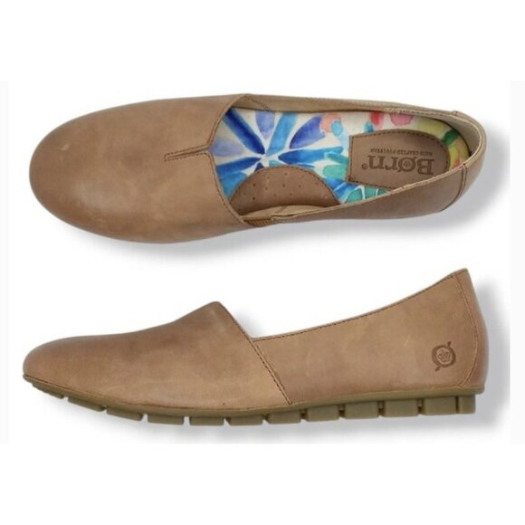 Born | Shoes | Born Sebra Genuine Leather Slip On Flats Cushioned ...